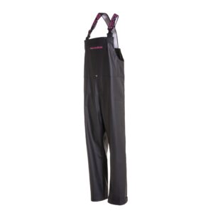 grundéns women’s neptune commercial fishing bib pants | waterproof, adjustable, black, x-small