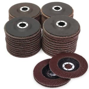 nisorpa 25 pack 4.5in flap sanding discs 40 grits aluminum oxide abrasive grinding wheels bulk premium stainless steel grinder disc for metal wood polishing