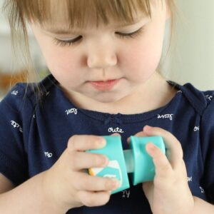 Learning Resources Snap-n-Learn Rainbow Color and Shape Recognition, Letter Owls, Alphabet Toy, 10 Pieces, Ages 2+