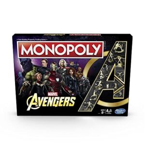 hasbro gaming monopoly: marvel avengers edition board game, ages 8 and up