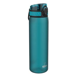 ion8 sport water bottle- leakproof and bpa-free ,fits in lunch boxes, handbags, car cup holders, backpacks and bike , 17 oz / 500 ml (pack of 1) - onetouch 1.0 - aqua