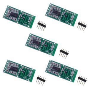 stemedu 5pcs rcwl-0516 motion detection sensor, microwave radar sensor switch module for arduino esp8266 nodemcu wemos for animals detector, detection distance 5-7m, better than hc-sr501