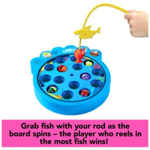 Spin Master Games Pinkfong Baby Shark Let's Go Hunt Musical Fishing Game Learning Educational Toy Preschool Board Game Summer Toy, for Kids Ages 4+