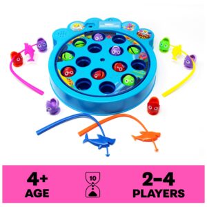 Spin Master Games Pinkfong Baby Shark Let's Go Hunt Musical Fishing Game Learning Educational Toy Preschool Board Game Summer Toy, for Kids Ages 4+