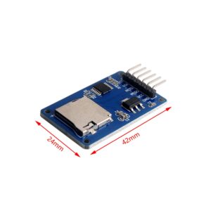 Stemedu 5PCS Micro SD Card Reader Module Memory Storage Mini TF Card Adapter SPI Interface Breakout Board for Arduino for Raspberry Pi with 40P Dupont Cable