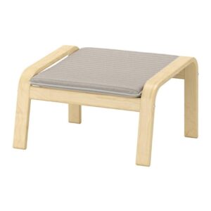 ikea poang ottoman birch veneer knisa light beige 092.446.64