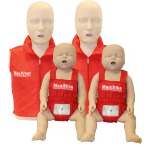 MCR Medical PRESTAN Adult and Infant CPR Manikin Kit with Feedback, Prestan UltraTrainer, and MCR Accessories