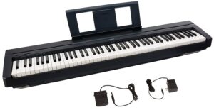 yamaha p45 88-key weighted action digital piano + sustain pedal and power supply (renewed)