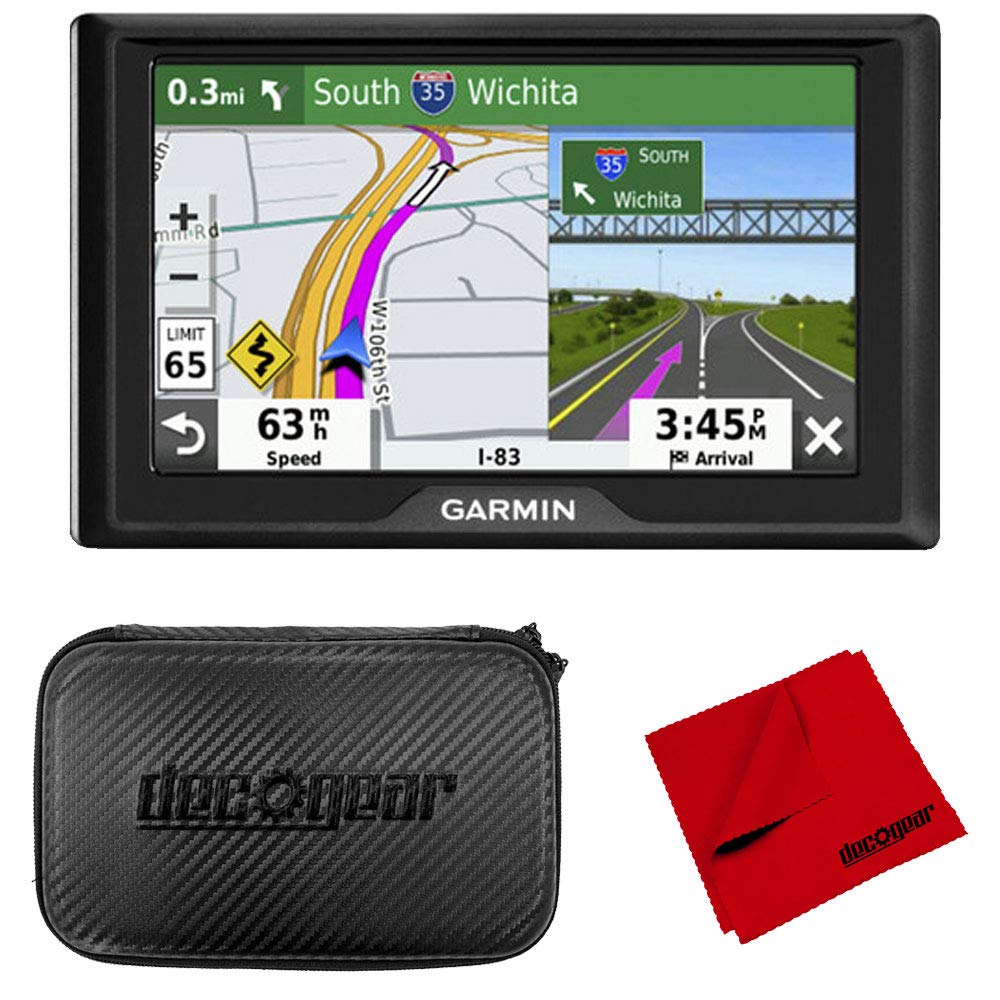 Garmin Drive 52 5" GPS Navigator and 7" EVA Case Bundle (2019 Model)