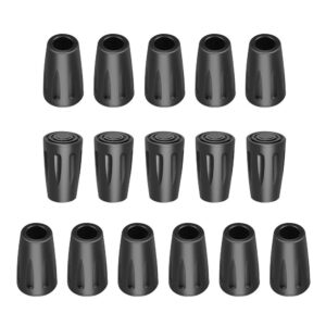 hiking pole replacement tips 16 pack rubber tips for walking sticks tips trekking pole tips trekking stick end protectors