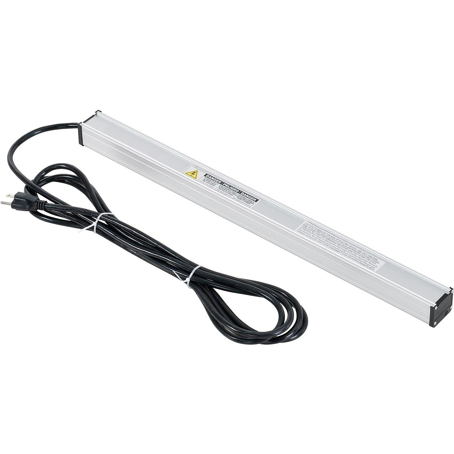 Global Industrial 25" 9 Outlet Aluminum Power Strip with 15-ft Cord ETL/cETL