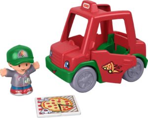 fisher-price little people have a slice pizza delivery car