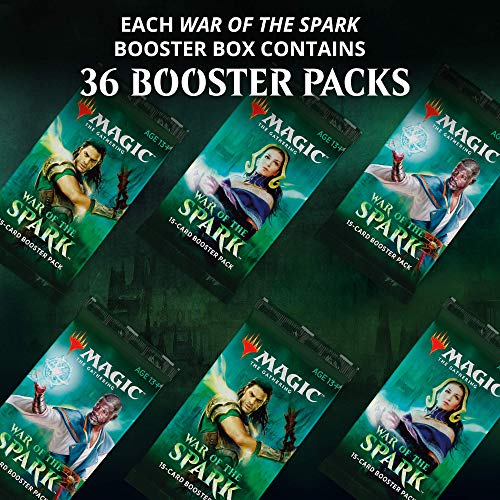 Magic: The Gathering War of The Spark Booster Box | 36 Booster Packs | Planeswalker in Every Pack