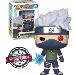 funko pop animation: naruto shippuden - kakashi with lightning blade collectible figure, multicolor