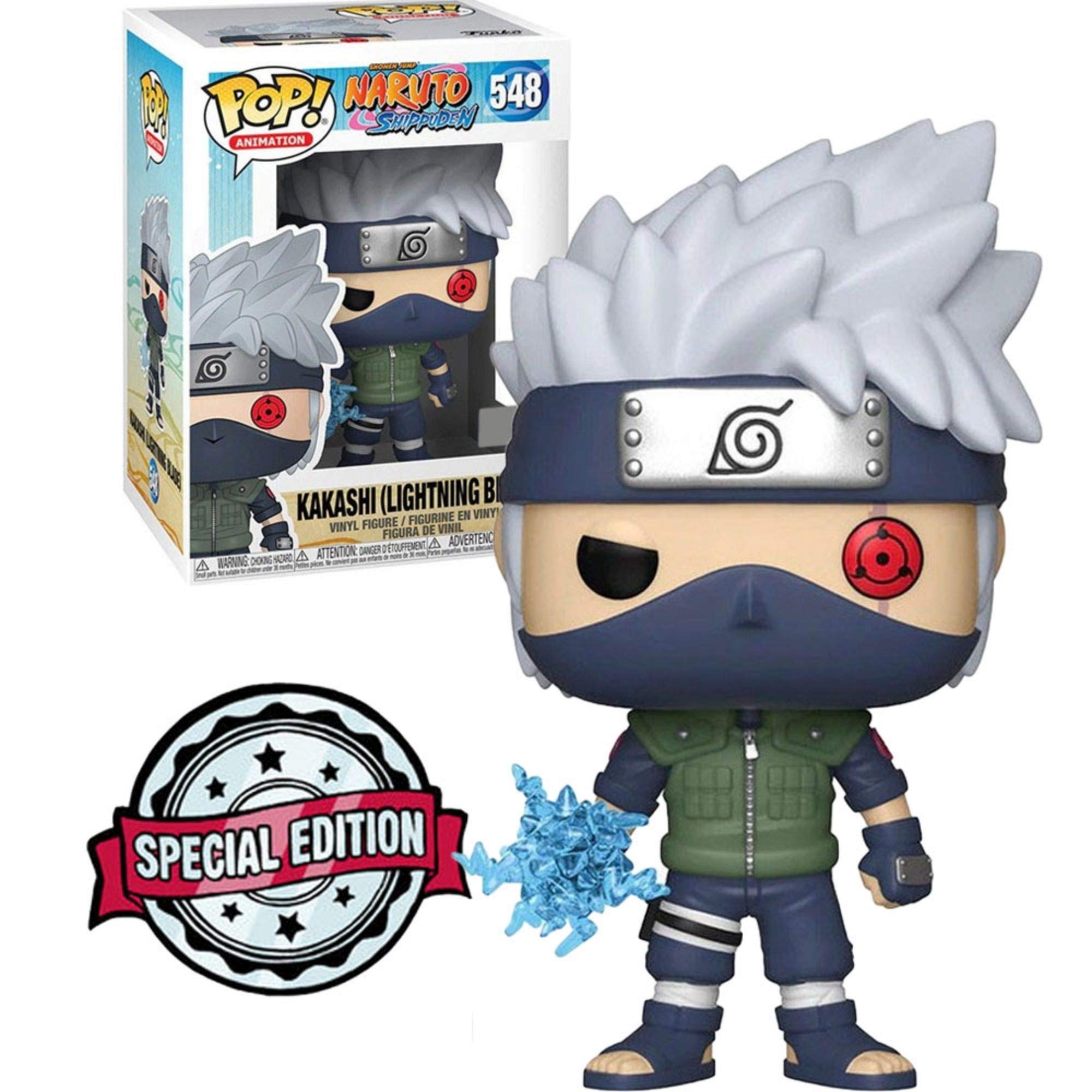 Funko Pop Animation: Naruto Shippuden - Kakashi with Lightning Blade Collectible Figure, Multicolor