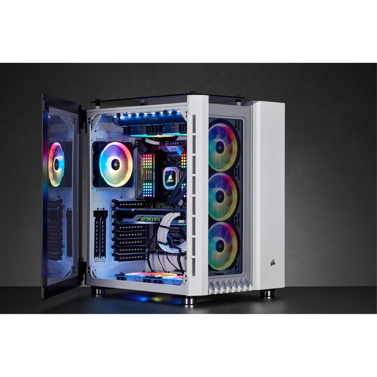 CORSAIR Crystal Series 680X RGB High Airflow Tempered Glass ATX Smart Case, White