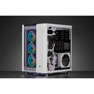 CORSAIR Crystal Series 680X RGB High Airflow Tempered Glass ATX Smart Case, White