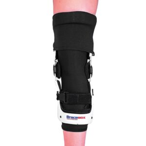 bracesox knee brace undersleeve – cotton/lycra blend knee sleeves for women & men, breathable knee sleeve for women & men for knee bracing, comfortable knee sleeve for knee braces - medium