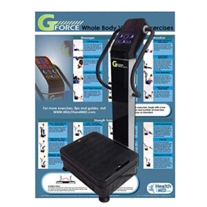 gforce whole body vibration machine exercise chart