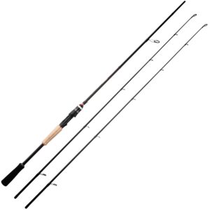 berrypro 7-feet casting rods and spinning rods, 24 ton carbon fiber baitcasting fishing rods - two piece twin-tip rods and one piece rods (twin-tip spinning - 7' m & mh - 2pcs)