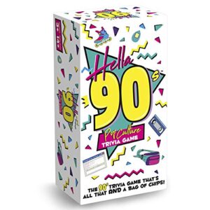 buffalo games hella 90's - pop culture trivia game brown