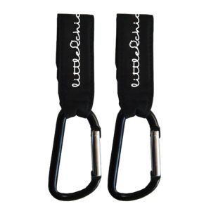 little chicks stroller hooks clip carabiner - purse and bag hanger - 2 pack - model ck095