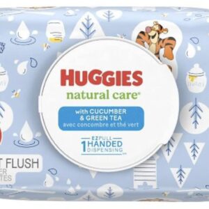 HUGGIES Refreshing Clean Baby Wipes, Disposable Soft Pack (8-Pack, 448 Sheets Total), Scented, Alcohol-Free, Hypoallergenic, Size 1