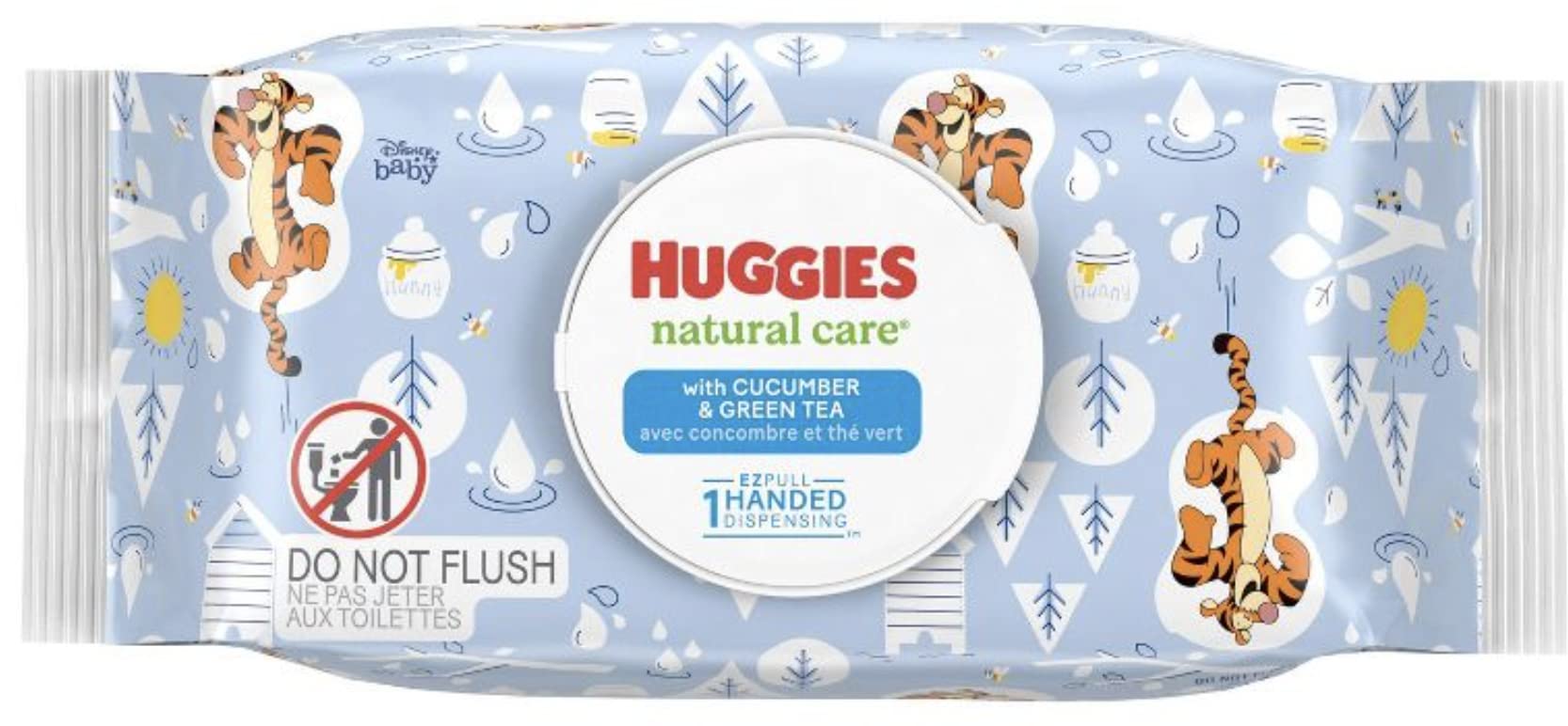 HUGGIES Refreshing Clean Baby Wipes, Disposable Soft Pack (8-Pack, 448 Sheets Total), Scented, Alcohol-Free, Hypoallergenic, Size 1