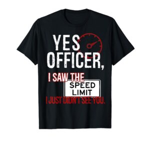 humor driver police t-shirt mechanic gift car mechanics tee