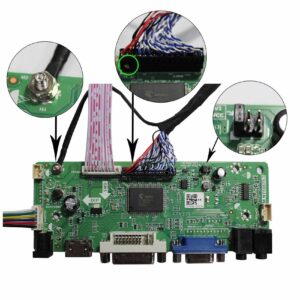 VSDISPLAY HD-MI DVI VGA Audio LCD Controller Board for 17" 17 inch M170ETN01 1 WYD170SKD 01 LVDS 30 PIN LCD Display, for Mod Machine (m170etn011 m170etn01.1 M170QGBN30-01B CD170A54-01)