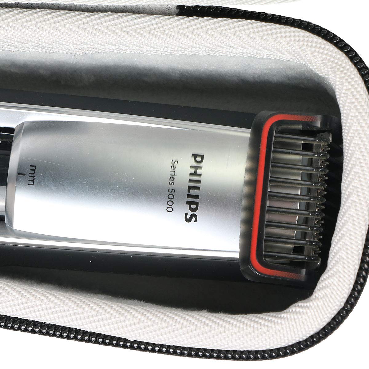 khanka Hard Travel Case Replacement for Philips Norelco Beard & Head trimmer Series 5100/7000 built-in length settings, hair clipping combs