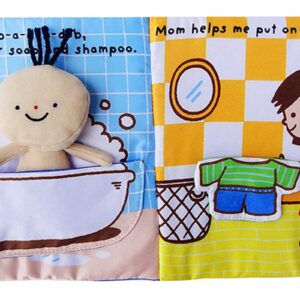 Xiaoyu Soft Books for Newborn Babies, Soft Activity Baby Book, Educational Toy for Boy & Girl, Touch and Feel Activity, Bedtime Story, Bath