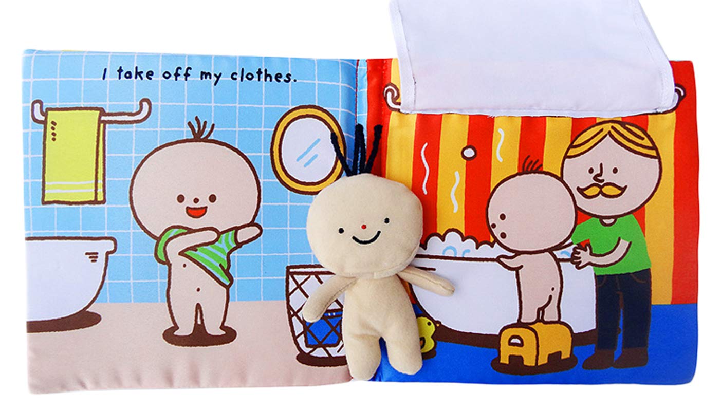 Xiaoyu Soft Books for Newborn Babies, Soft Activity Baby Book, Educational Toy for Boy & Girl, Touch and Feel Activity, Bedtime Story, Bath