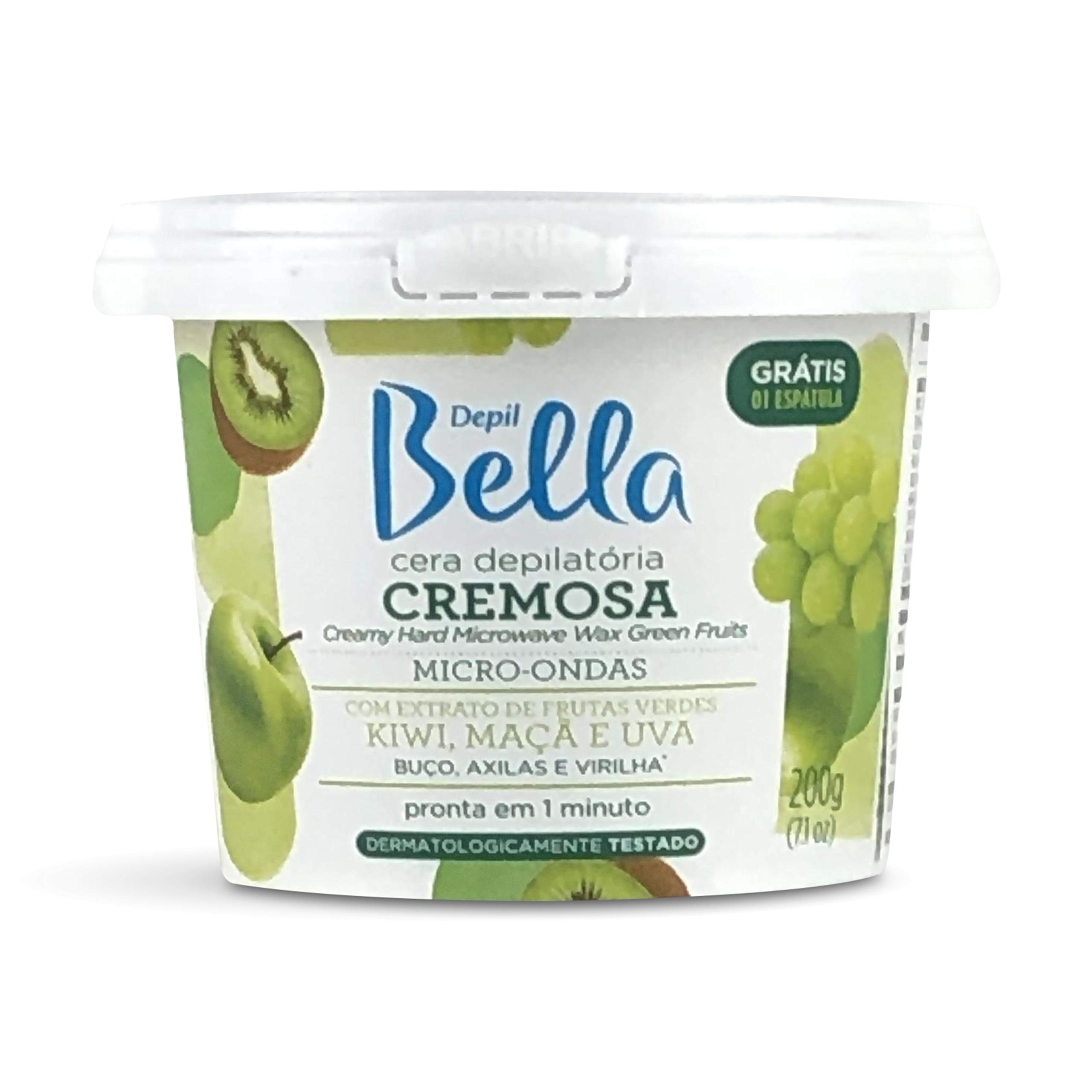 Depil Bella Microwave Creamy Hard Wax Green Fruits wax 200 grs