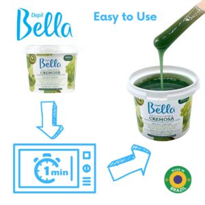 Depil Bella Microwave Creamy Hard Wax Green Fruits wax 200 grs