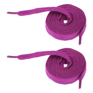 Baosity 2 Pairs Replacement Skates Shoelaces Roller Skating Strings, Purple Yellow