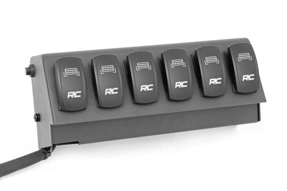 Rough Country Multiple Switch Light Controller (fits) 2018-2020 Jeep Wrangler JL | Gladiator JT | 6 Button | 70963