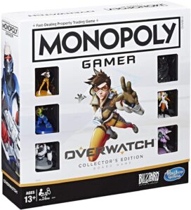 monopoly gamer overwatch collector's edition board game for ages 13 and up gift for overwatch players