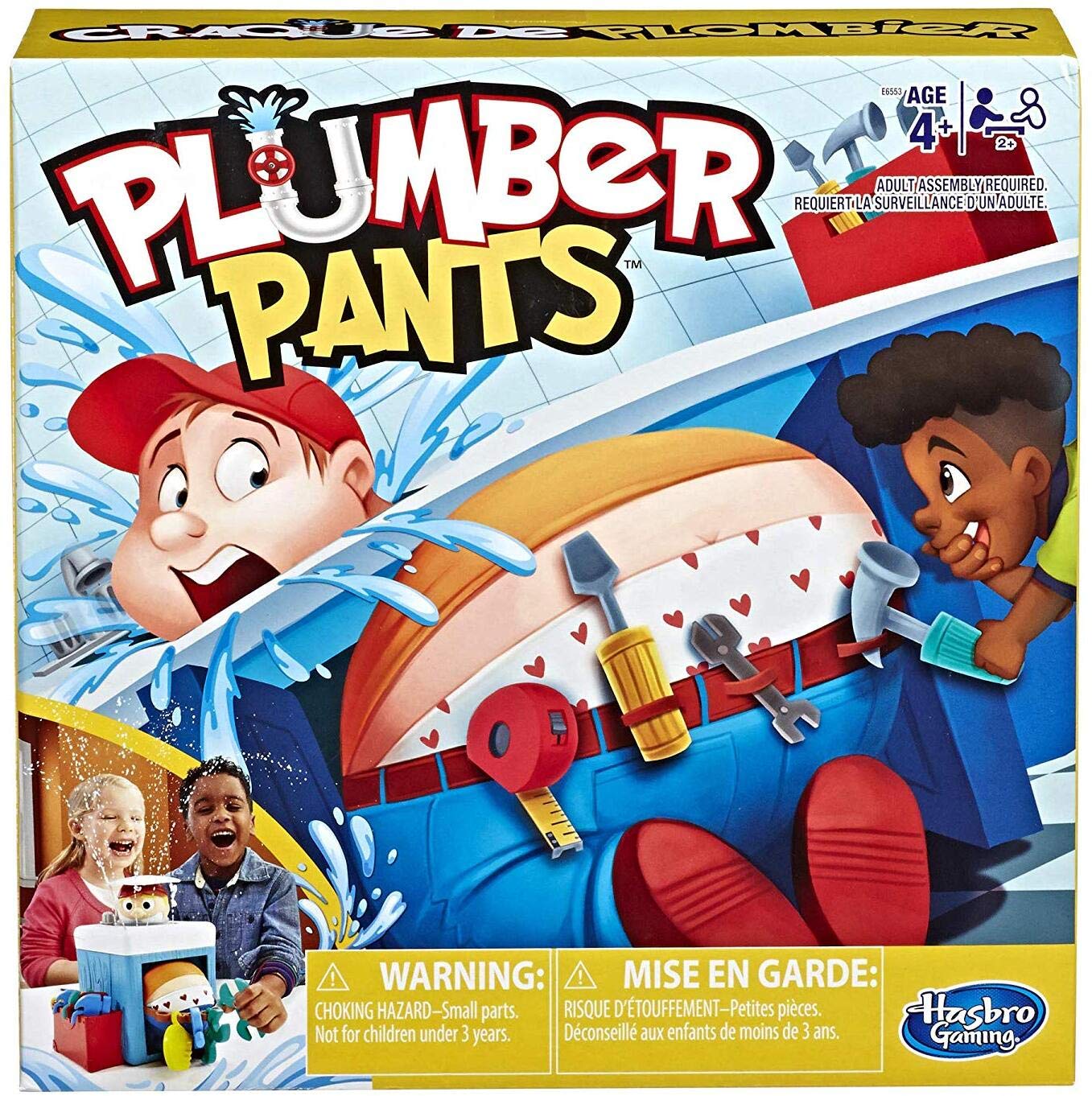 Hasbro Gaming Plumber Pants Game for Kids Ages 4 & Up