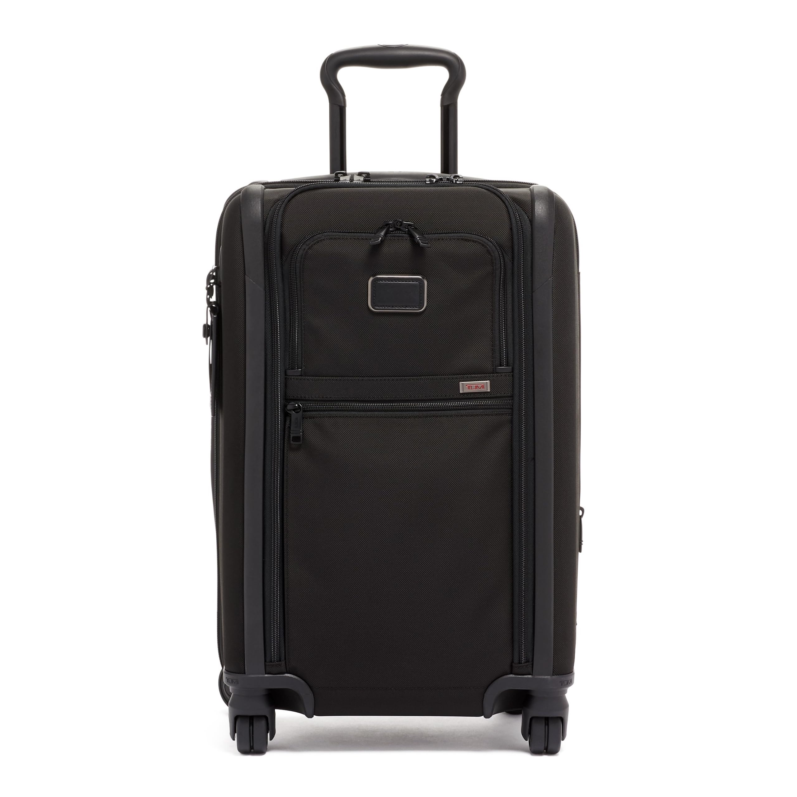 TUMI - Alpha International Dual Access 4-Wheeled Carry-On Luggage - With Built-In USB Port and Integrated TSA Lock - 22-Inch Rolling Suitcase for Men and Women - Black