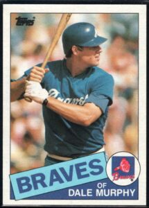 baseball mlb 1985 topps #320 dale murphy braves