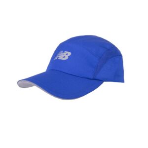 new balance men's and women's 5-panel moisture wicking performance hat, one size, blue