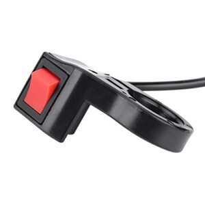 Electric Bike Rocker Switch, PVC Universal Motorcycle Handlebar On/Off Switch for E-Bike, Motorcycle, Scooters