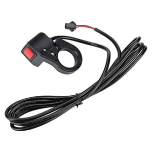 Electric Bike Rocker Switch, PVC Universal Motorcycle Handlebar On/Off Switch for E-Bike, Motorcycle, Scooters