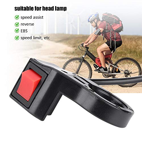 Electric Bike Rocker Switch, PVC Universal Motorcycle Handlebar On/Off Switch for E-Bike, Motorcycle, Scooters