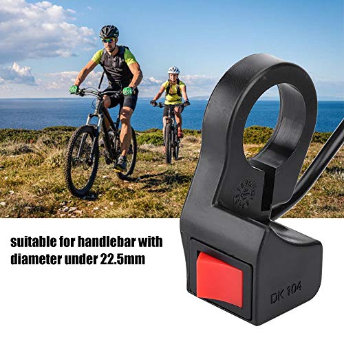 Electric Bike Rocker Switch, PVC Universal Motorcycle Handlebar On/Off Switch for E-Bike, Motorcycle, Scooters