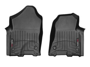 weathertech custom fit floorliners for ram truck 1500, ram 1500 trx, ram truck 1500 trx, ram 1500-1st row (4414281), black