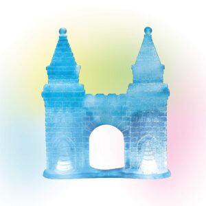 department 56 village cross product accessories ice castle gate lit figurine, 6.96 inch, multicolor