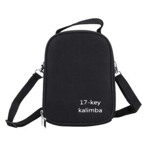 dilwe kalimba bag, 17keys portable kalimba case thumb finger piano storage shoulder bag handbag box, thumb piano bag kalimba storage bag musicial instrument