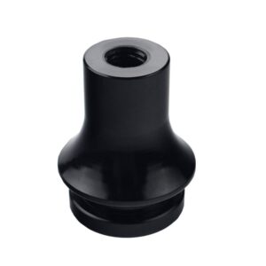 dewhel shift knob boot retainer/adapter for manual gear shifter lever 12x1.25 (black)